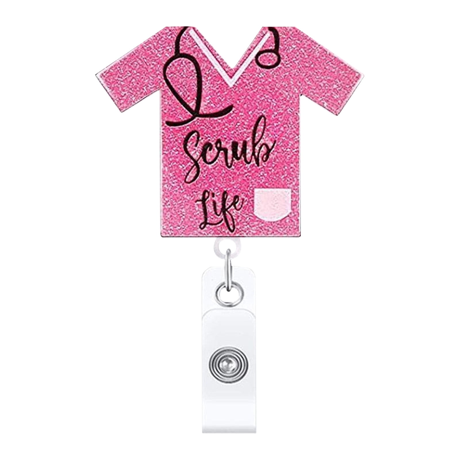 GiLiling Retractable ID Badge Holder Reel with Alligator Clip ...