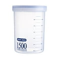 GiLiling Round Airtight Plastic Storage Jars with Lids, Sealed ...