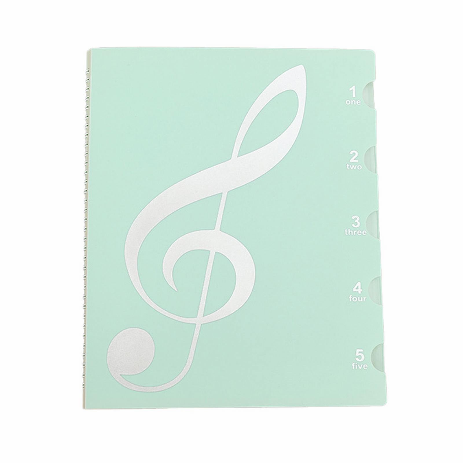GiLiling Sheet Music Folder, 20 Pages Capacity, Sheet Music Binder ...