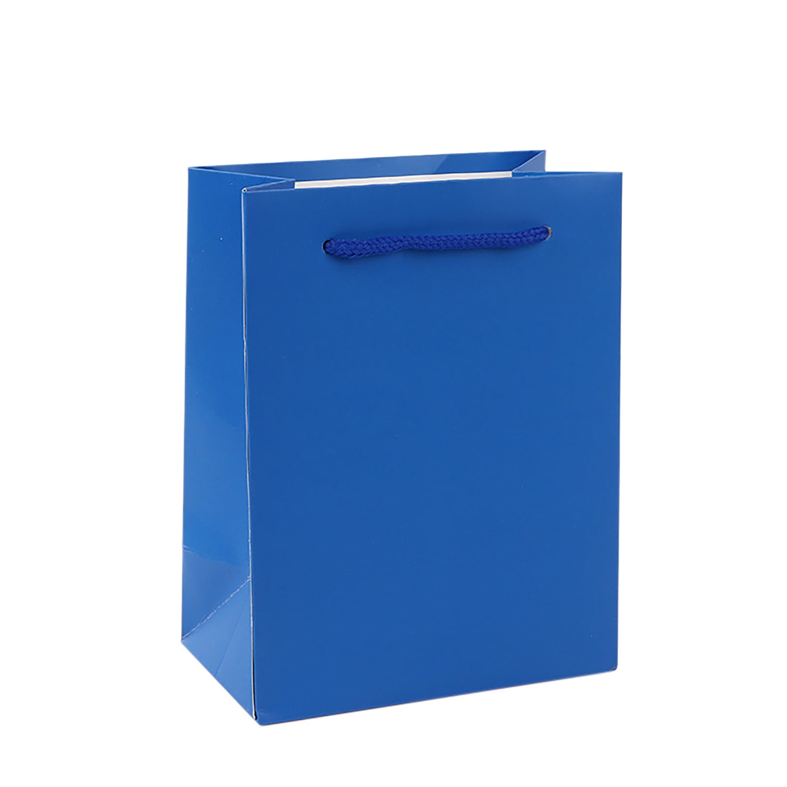 GiLiling Solid Glossy Bright Royal Blue Extra Large Paper Bags (1-Pack ...