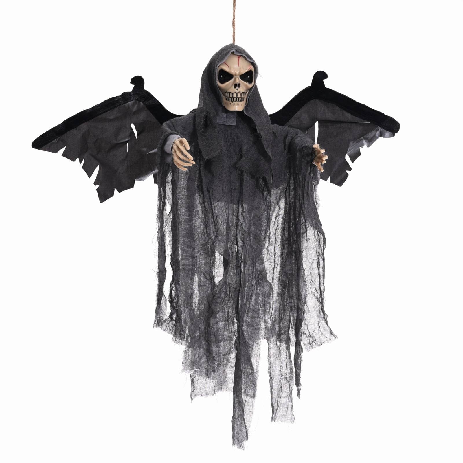 GiLiling Voice-Activated Animated Hanging Skeleton with Screaming Sound ...