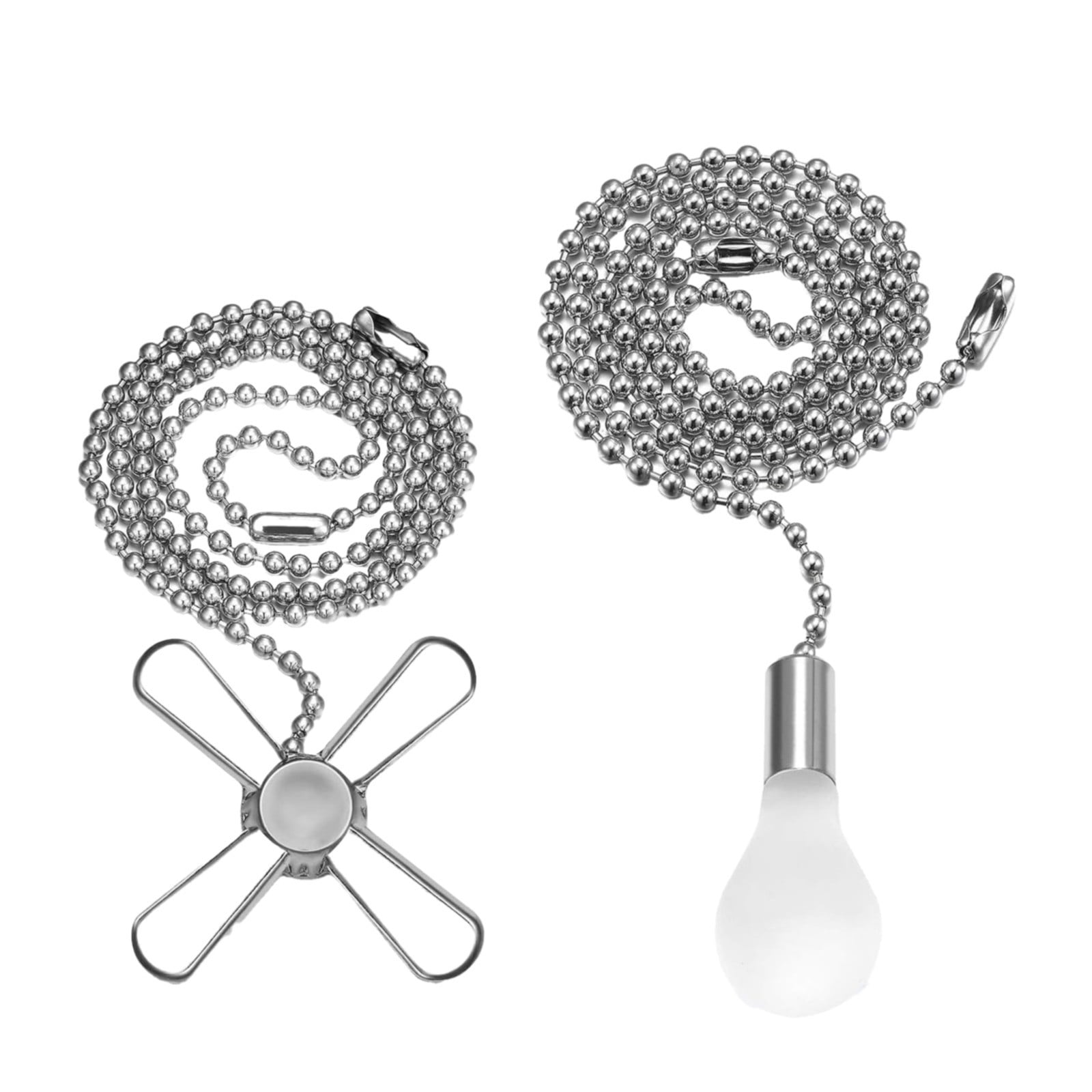 GiLiling 2 Pcs Ceiling Fan Pull Chain Beaded Extension Chains with ...