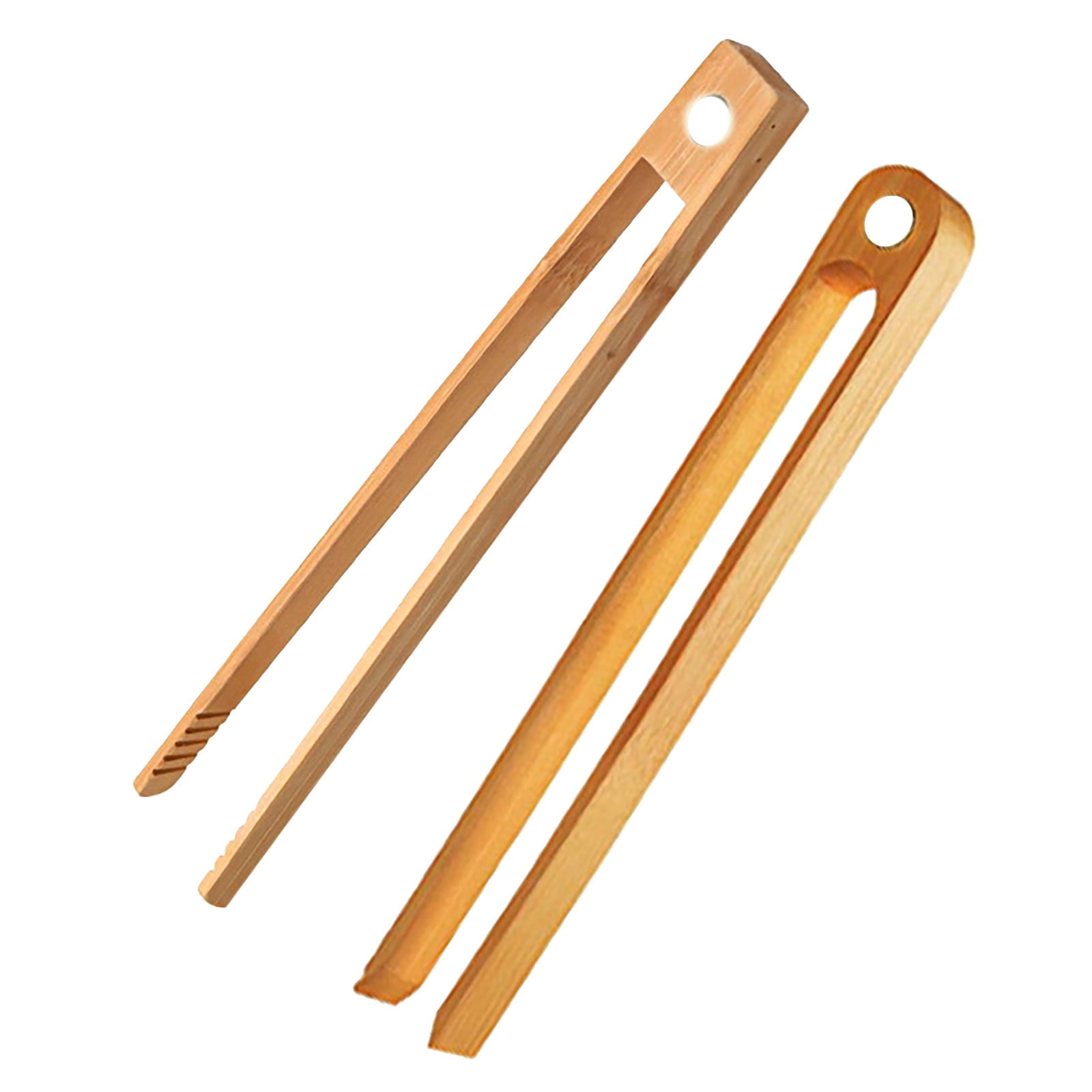 GiLiling 2 Pieces 8.7 Inch Wooden Toaster Tongs with Magnet Magnetic ...