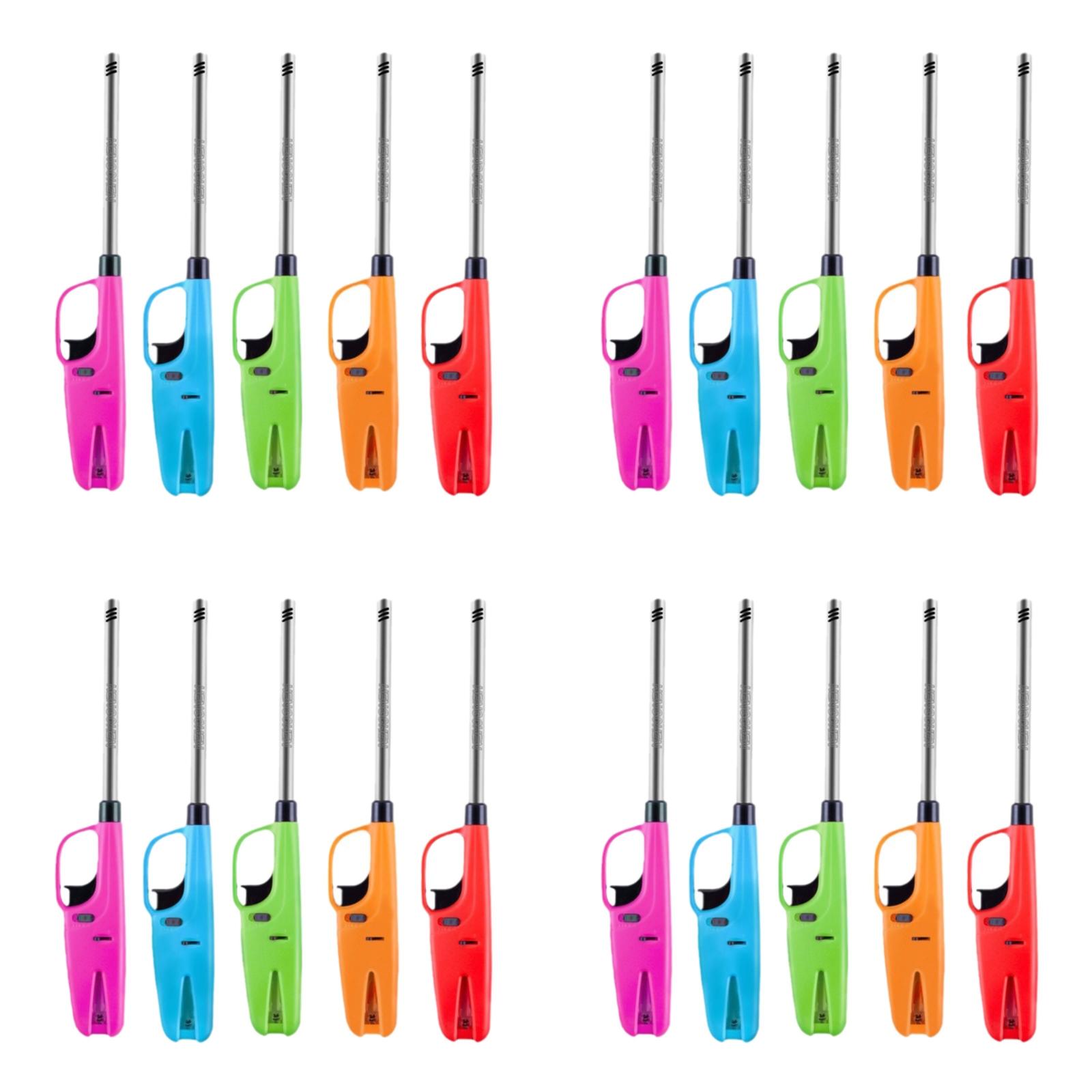 GiLiling Gas Lighters BBQ Long Reach Refillable Candle Fire for Indoor ...