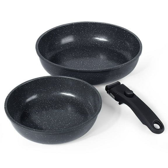 Experience Non Stick Fry Pan Set 3 Piece, 8, 10.25, 12 Inch Induction ...