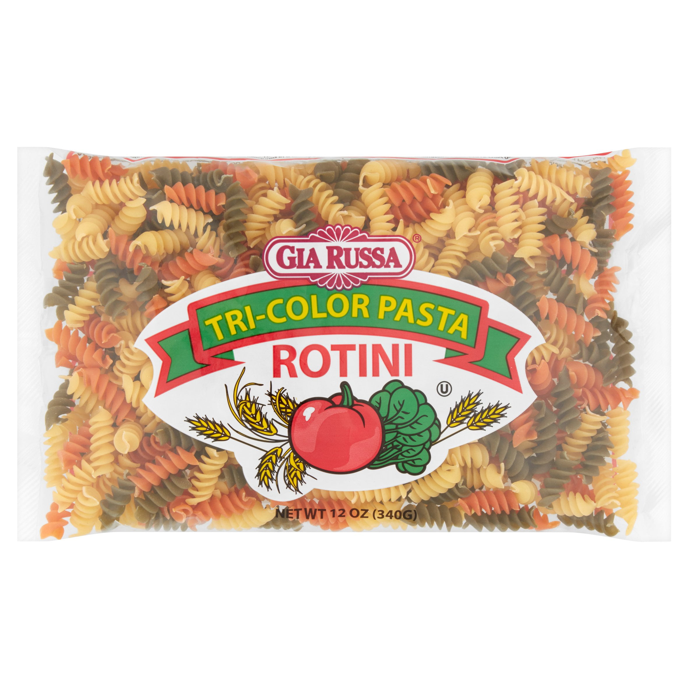 Gia Russa Rotini Tri-Color Pasta, 12 oz - Walmart.com