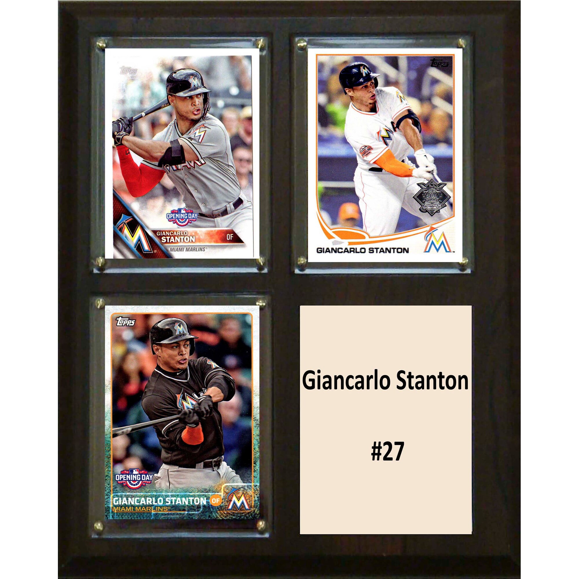Giancarlo Stanton Miami Marlins 8'' x 10'' Plaque - Walmart.com