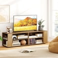 Gianetx Modern TV Stand for TVs up to 65 Inch, Wooden Entertainment ...