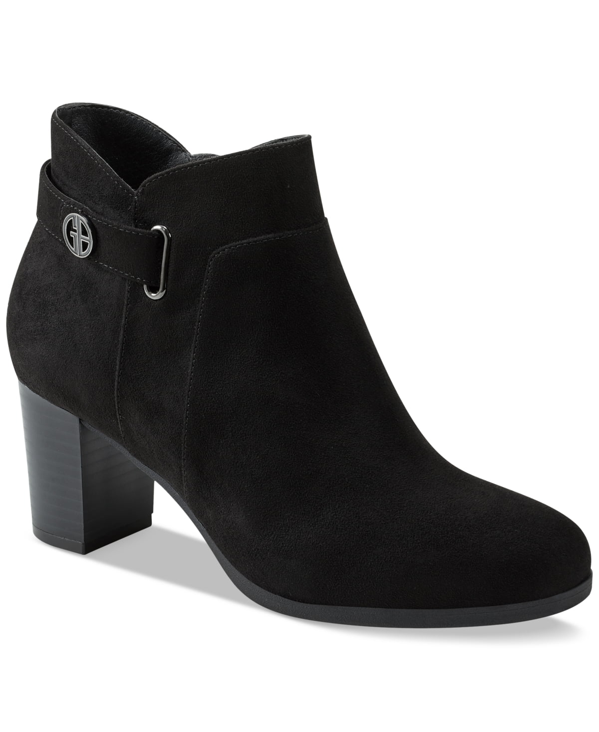 Giani Bernini Women's Artemyss Memory Foam Block Heel Dress Booties ...