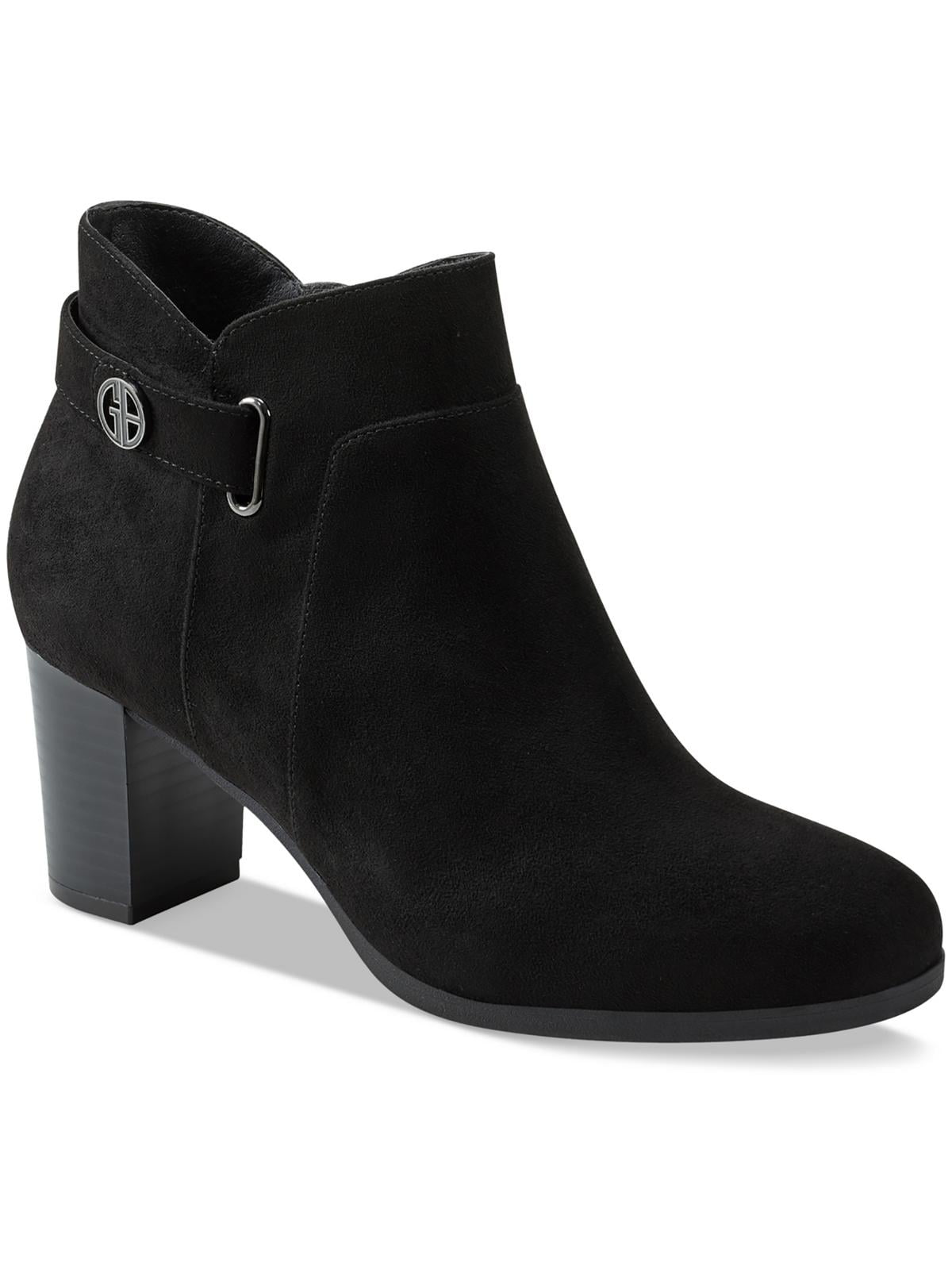 Giani Bernini Womens Artemyss Booties Faux Suede Block Heel Booties ...