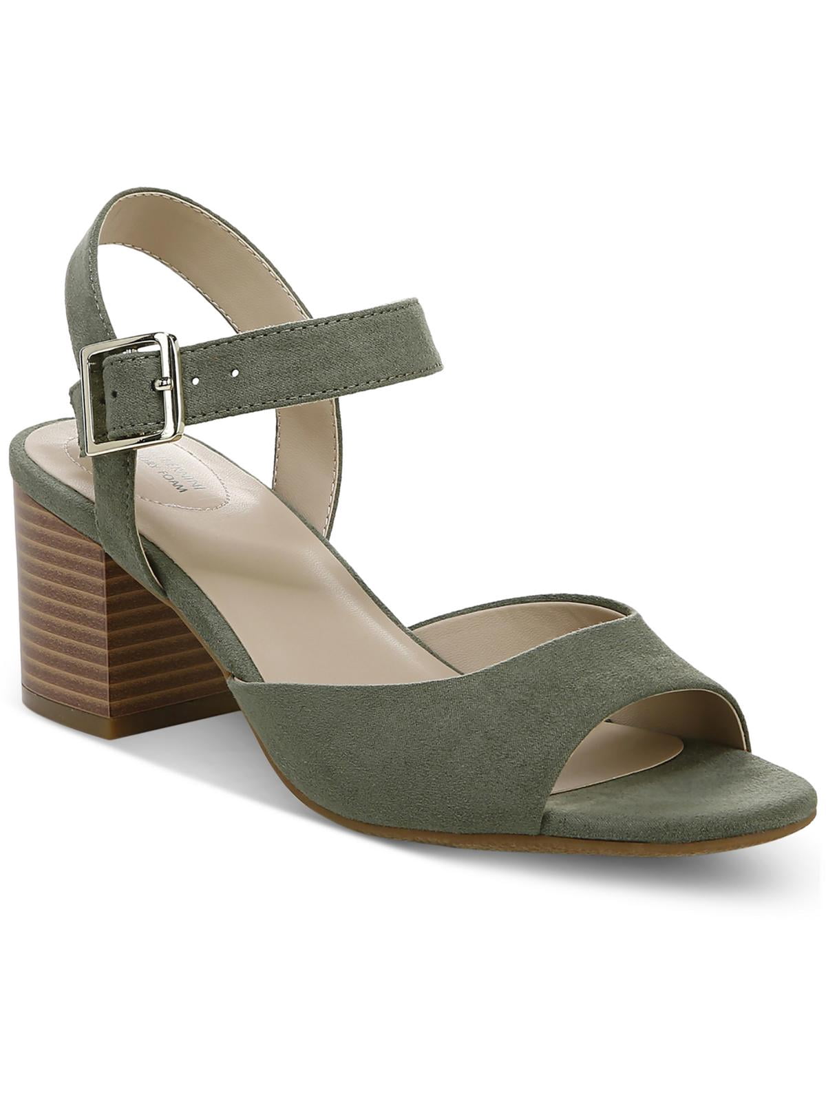 Giani Bernini Womens Townsonn Faux Leather Ankle Strap Block Heels ...