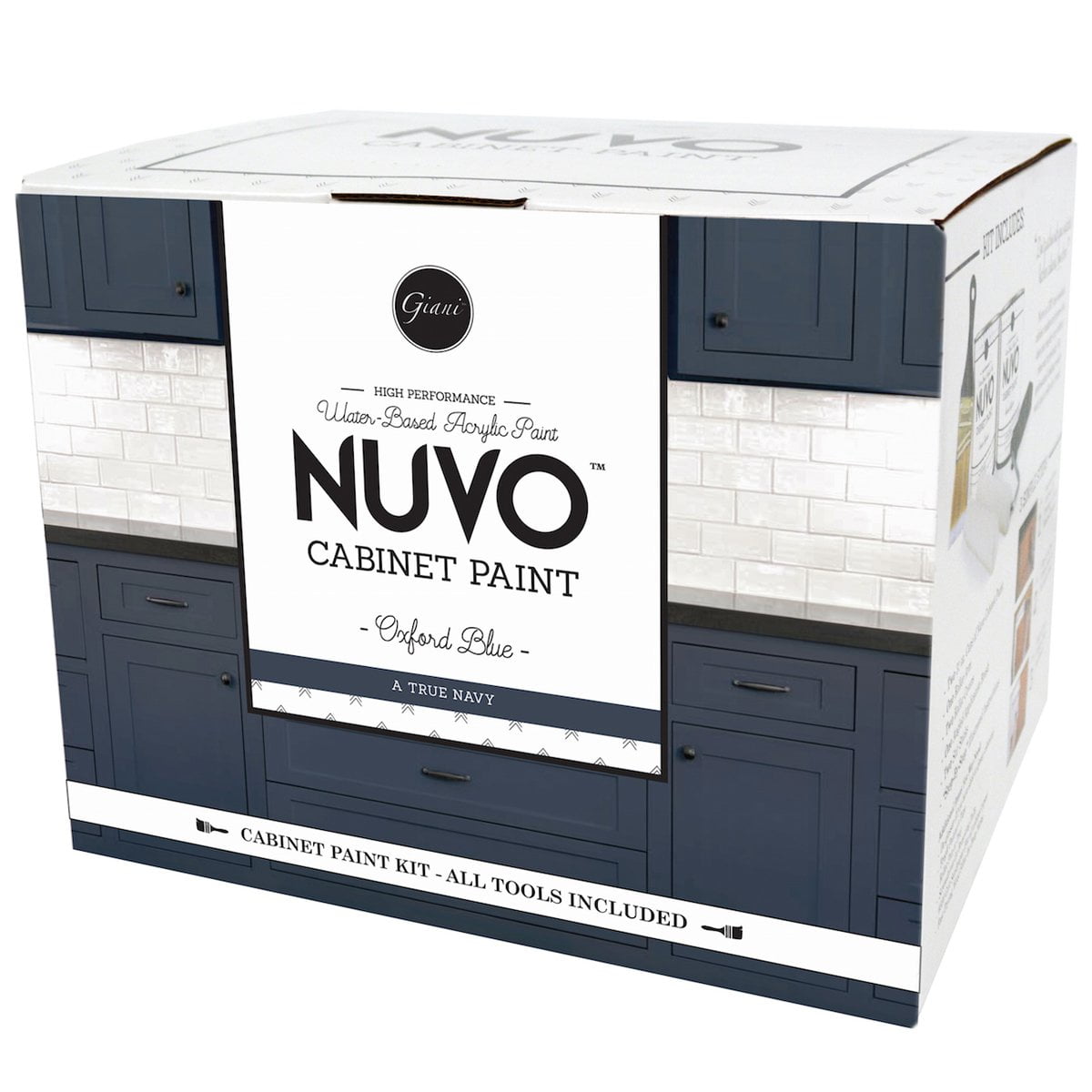 Giani Nuvo Oxford Blue Cabinet Makeover Paint Kit - Walmart.com