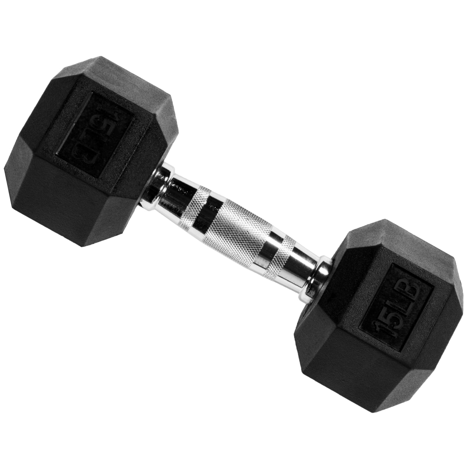 Gianna 15 lbs Hex Dumbbells with Rubber Coated, Hand Weights for ...