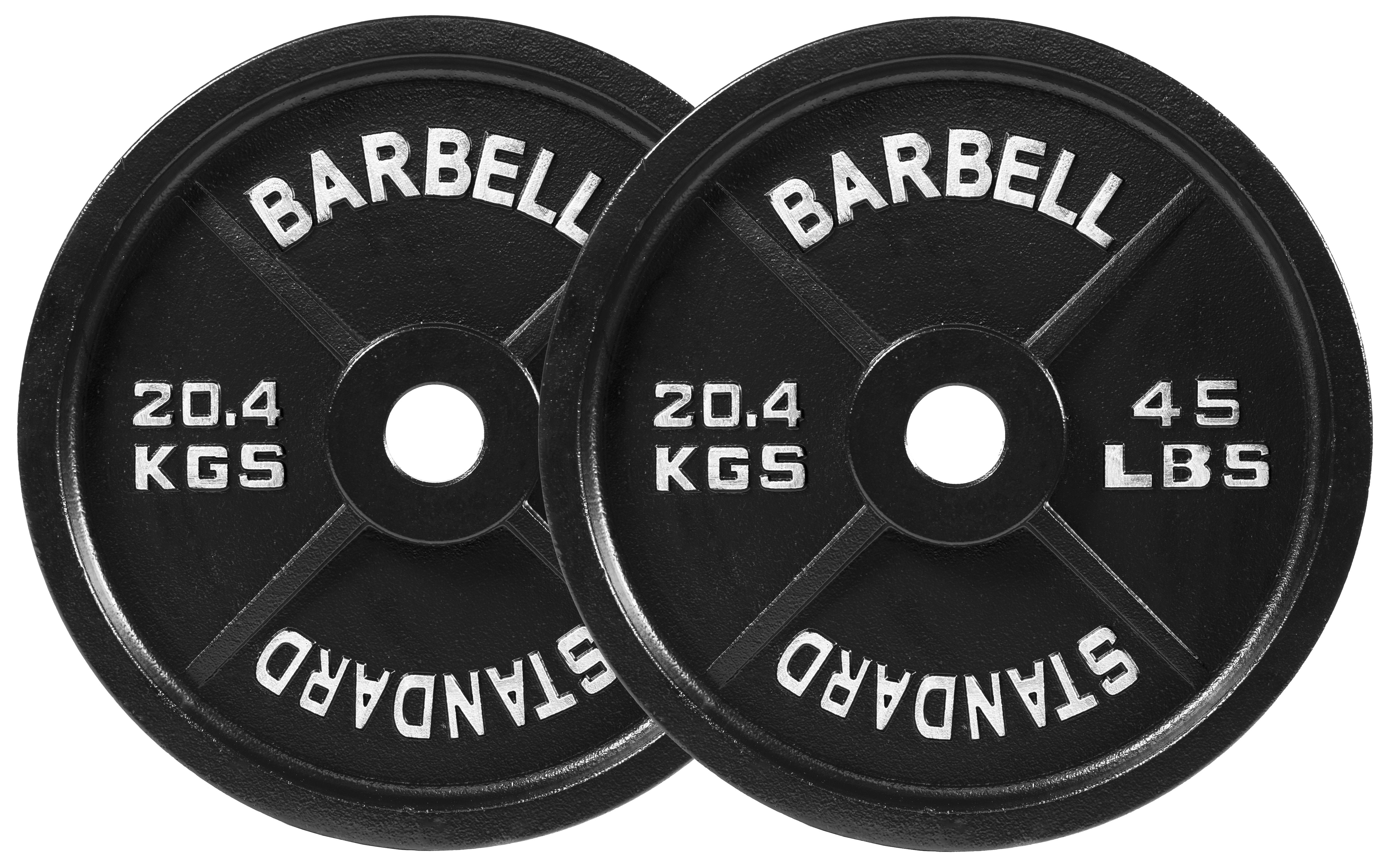 Gianna 2-Inch Olympic Cast Iron Weight Plate for Strength Training ...