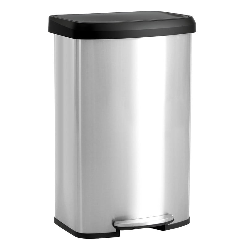 Gianna 21 Gallon/80 Liter Kitchen Trash Can with Lid, Stainless Steel ...