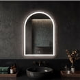 Gianna 24"x32" Smart LED Bathroom Mirror with Anti-Fog, Dimmable Front ...