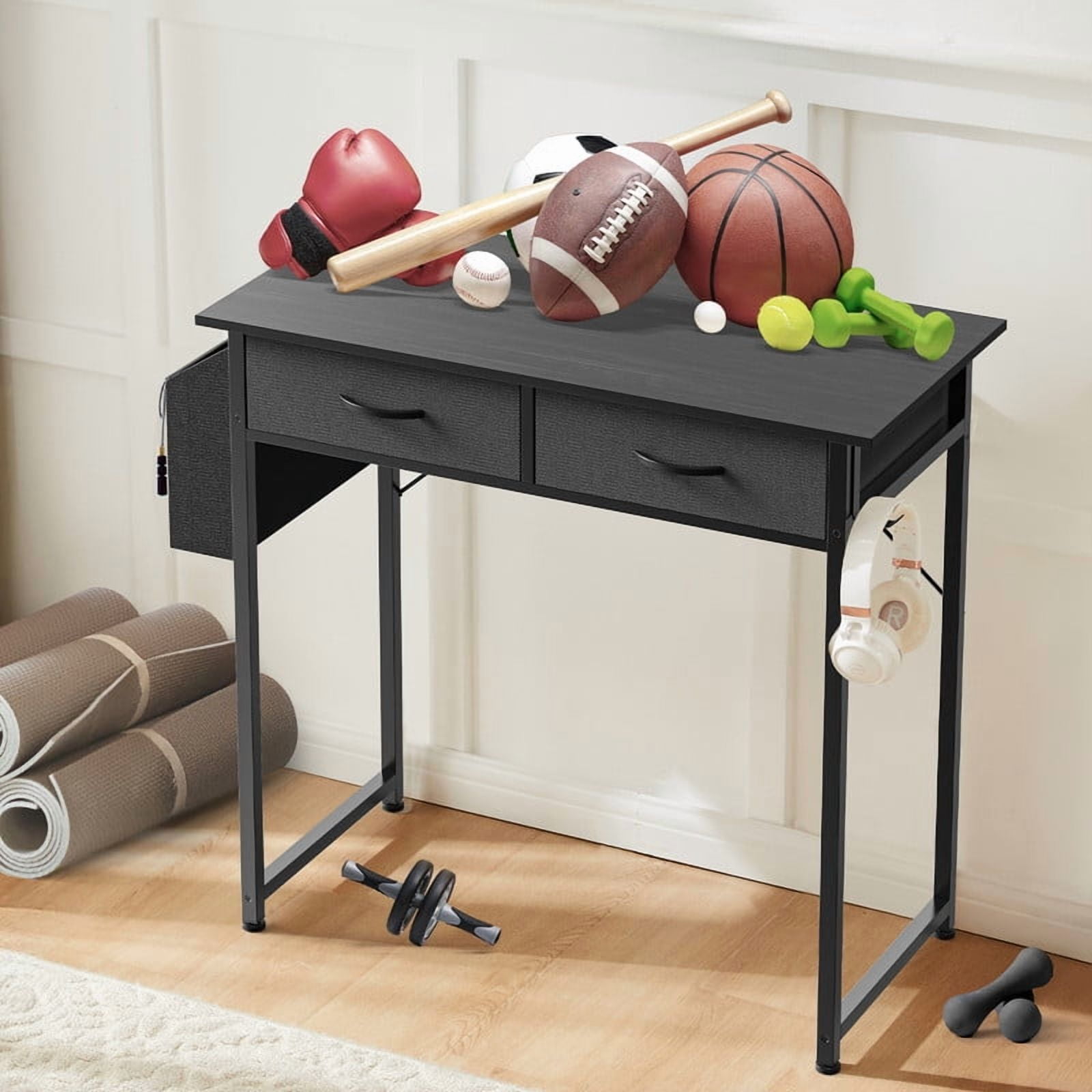 Gianna 32 Inch Desk with 2 Drawers Bedroom Vanity Home Office Computer ...