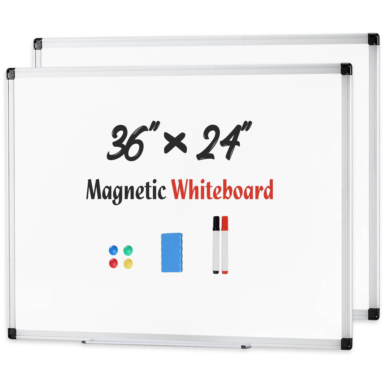 Gianna 36 X 24 inches Set Of 2 Magnetic Dry Erase Board with Aluminum ...