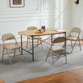 Gianna 4-Pack Folding Chairs, Dining Chairs with Cushioned Seat and ...