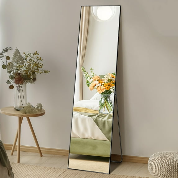 Gianna 56"x15" High-Quality Full Length Mirror, Aluminum Alloy Frame ...