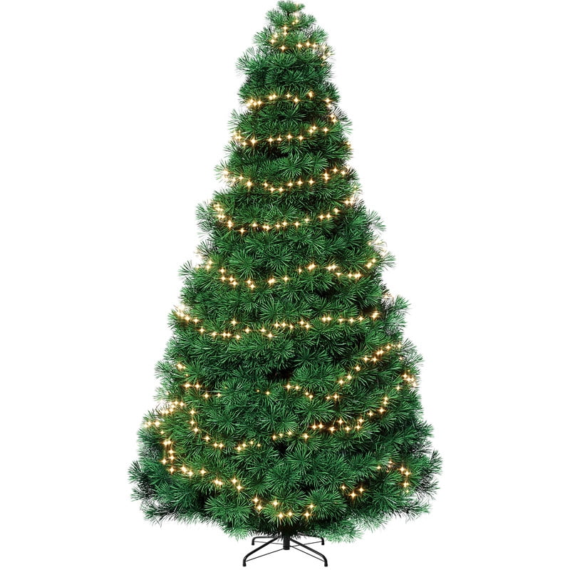 Gianna 9ft Pre-lit Artificial Christmas Tree, Prelighted Green ...