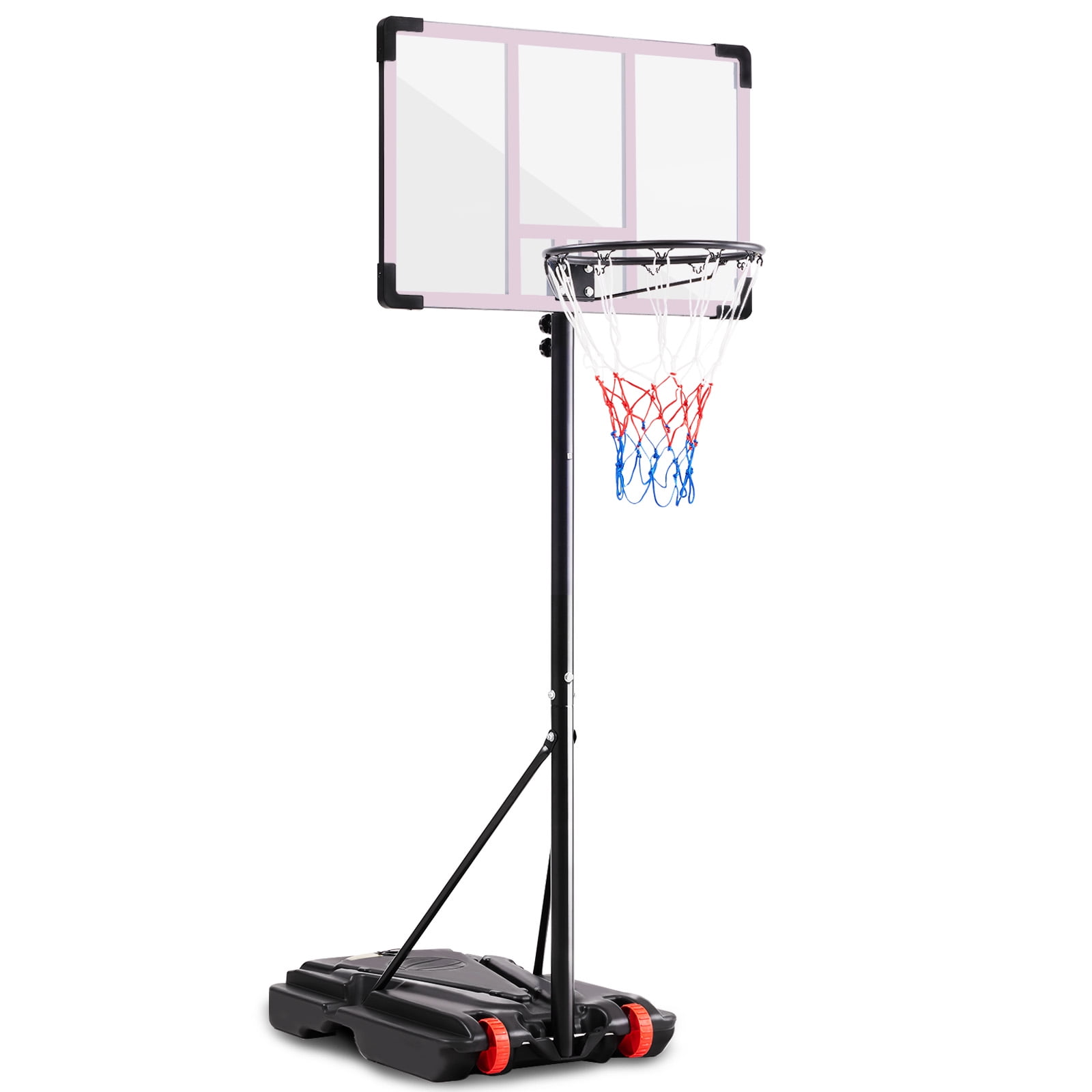 Gianna Adjustable Kids Basketball Hoop, 5.09–8.53ft Portable Outdoor ...