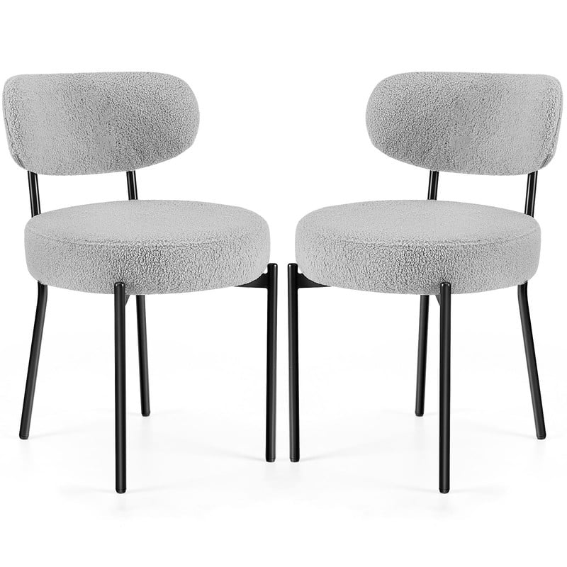 Gianna Dining Chairs Set of 2, Mid Century Modern Chair Round ...