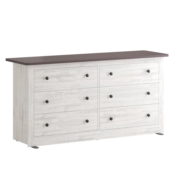 Gianna Dresser for Bedroom with 6 Drawers 59 Inch Chest of Drawers ...