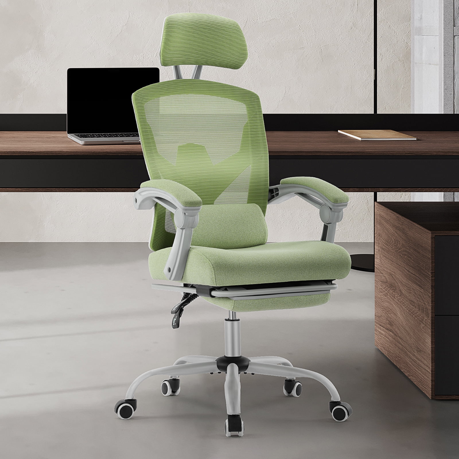 Gianna Ergonomic Office Chair - High Back Mesh, Reclining with Lumbar ...
