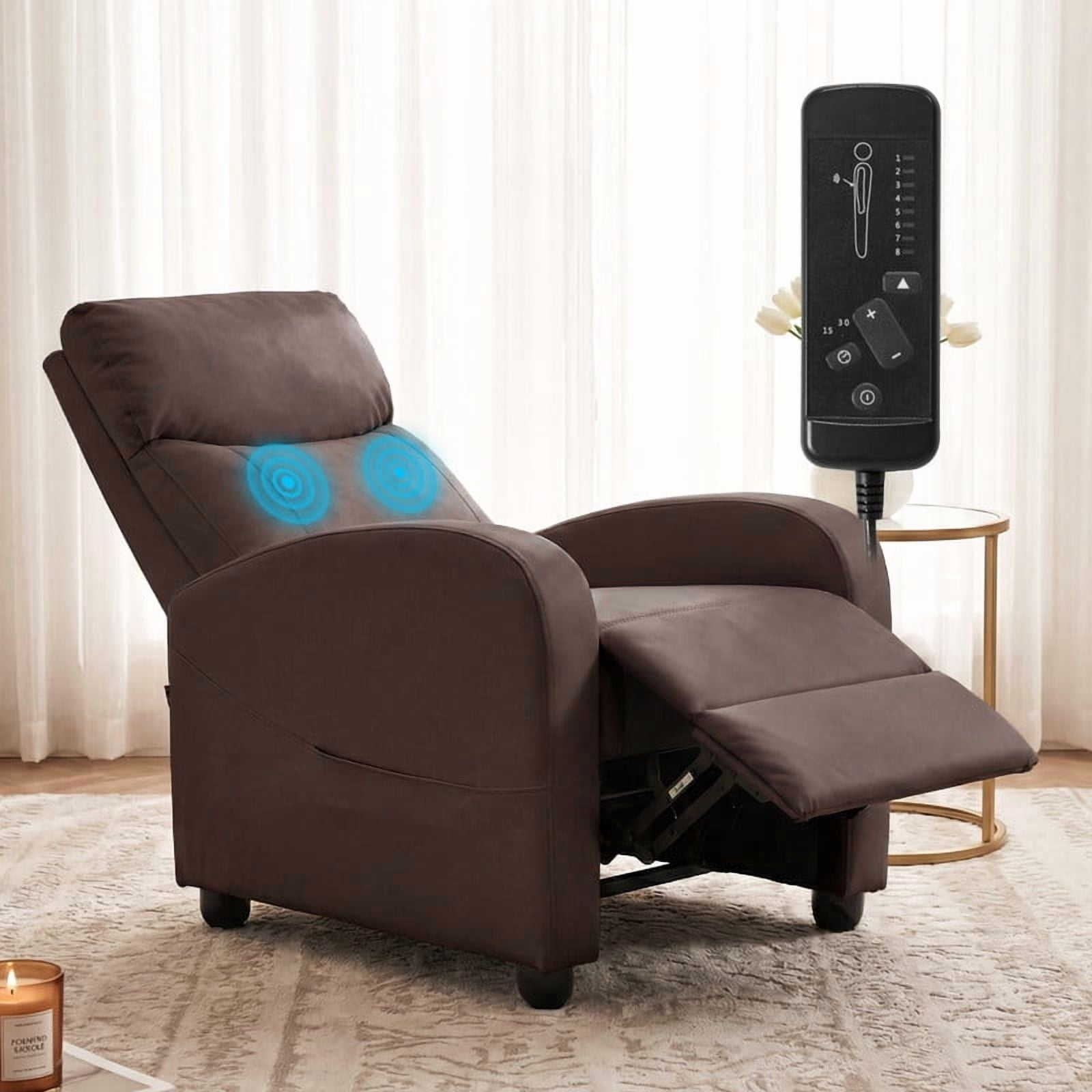Gianna Massage Recliner Chair for Adults, Adjustable Home Theater ...