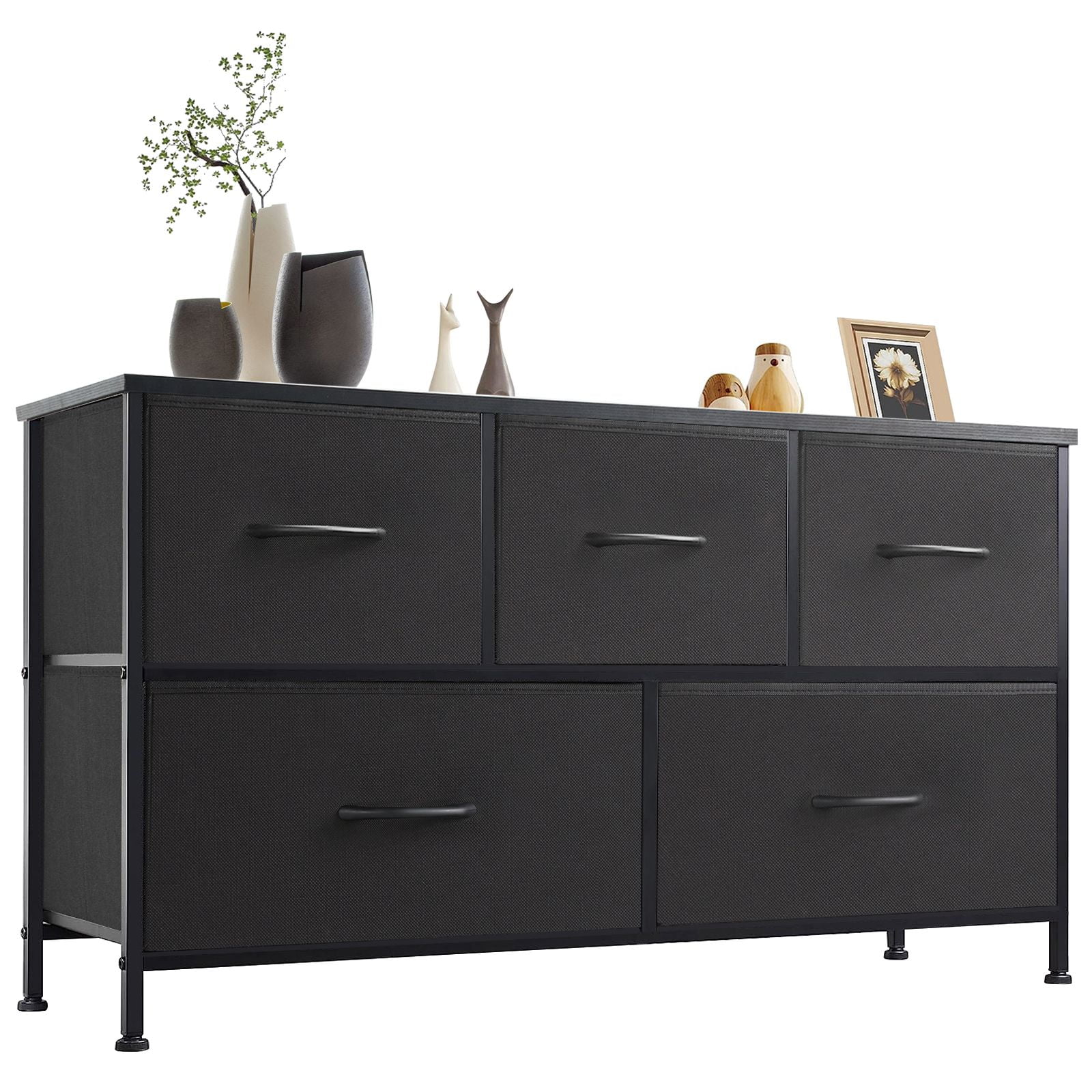 JIOABL Modern Dresser with Fabric 5-Drawer, Metal Frame, Ideal for ...