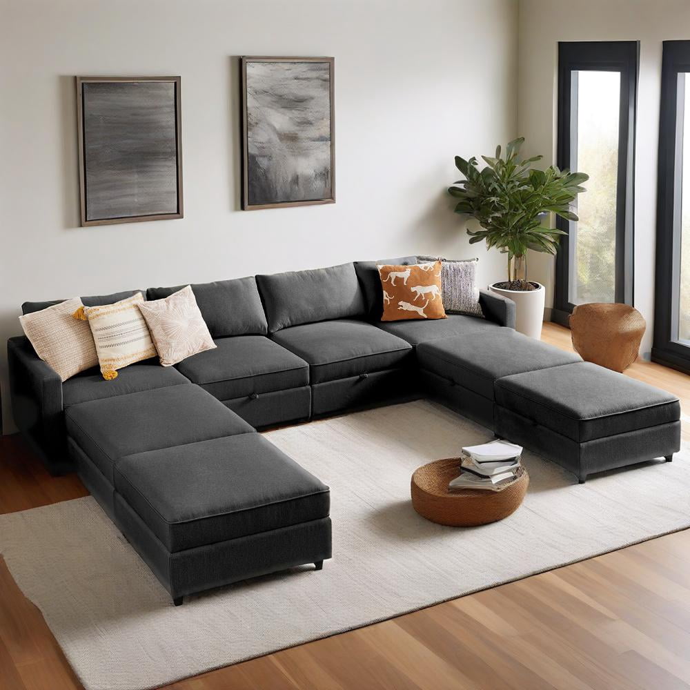 Gianna Modular Sectional Sofa with 8 Seats: Luxurious Comfort and ...