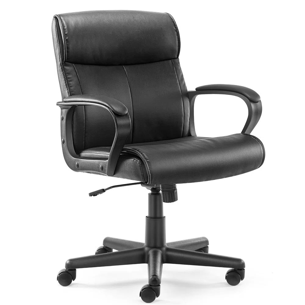 Gianna PU Leather Mid-back Office Chair - Walmart.com