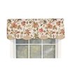 RLF Home Gianna Glory Small Floral Design Layered Window Valance, 3in ...