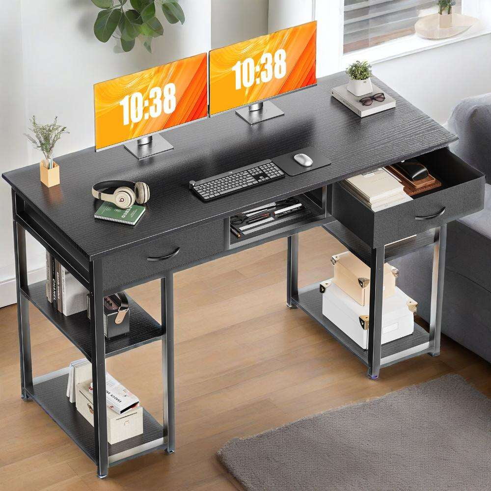 MCQ Small Desk with 3 Drawers 48 Inch Bedroom Kids Student Vanity Home ...