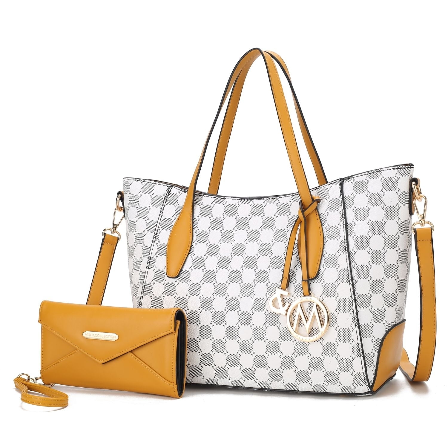 Gianna Vegan Leather Womens Tote with matching Wallet 2 Pieces by Mia K ...
