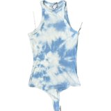 Gianni Bini Sleeveless Racer Knit Vanessa Bodysuit Loungewear, Blue ...