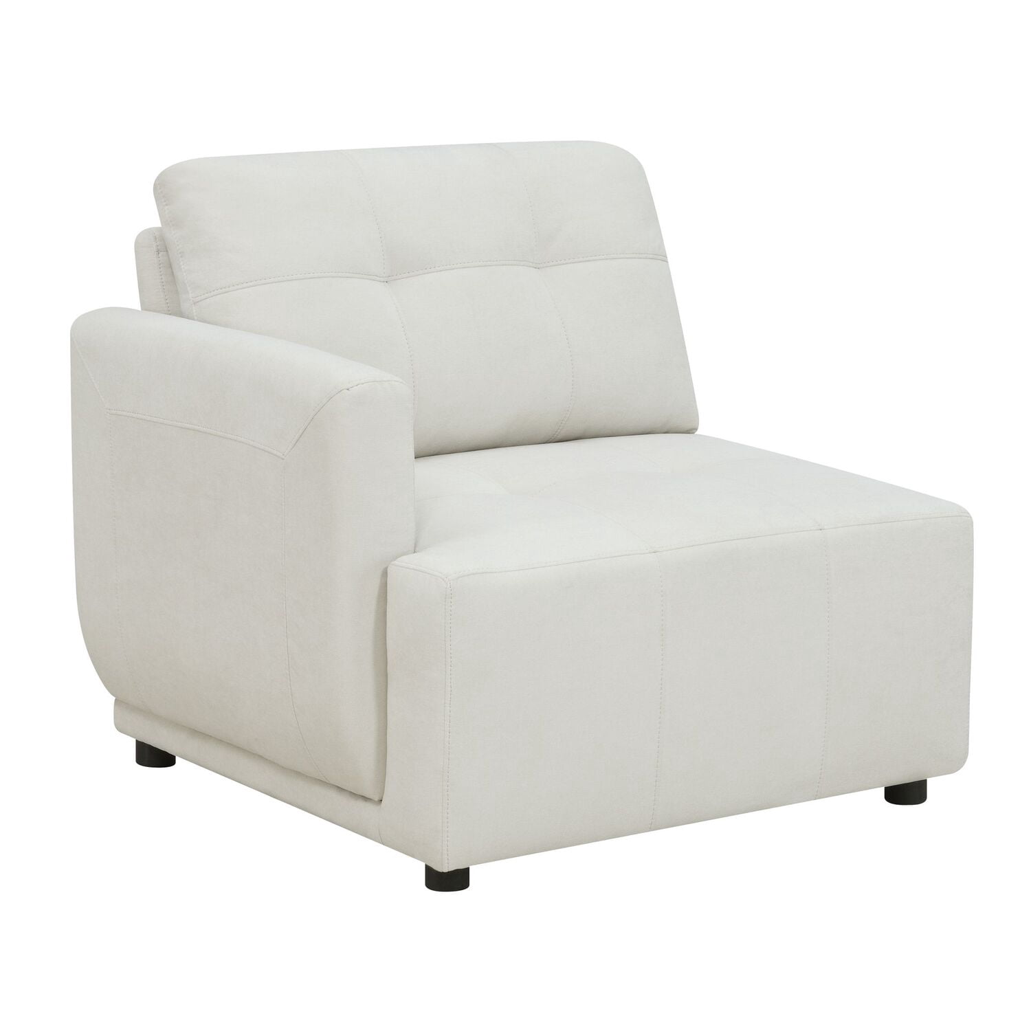 Gianni Modular Left Hand Facing Chair with Pillow in Natural - Walmart.com
