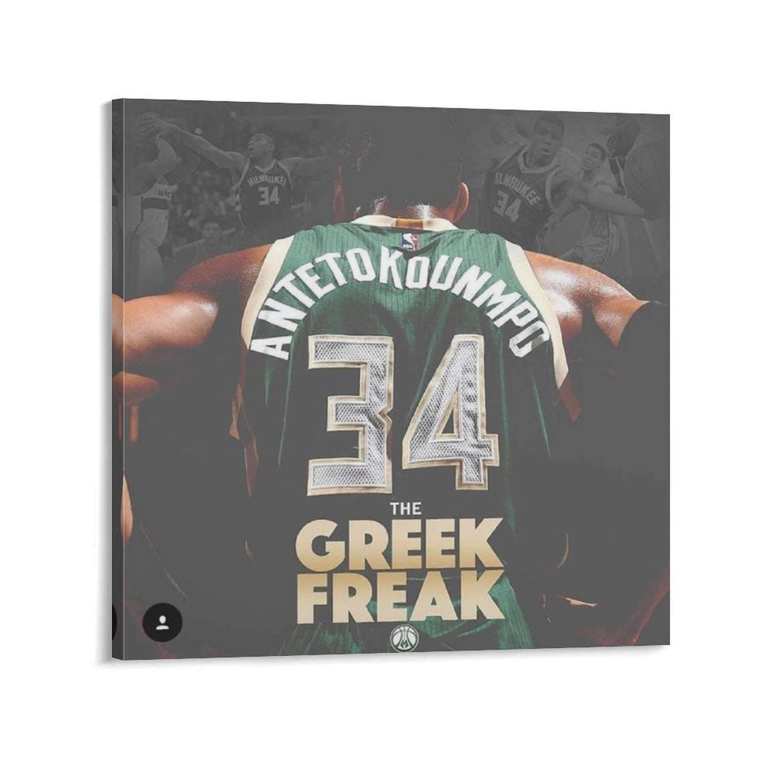 Giannis Antetokounmpo Greek Freak Posters Art Room Aesthetic Poster Print Art Wall Painting ...