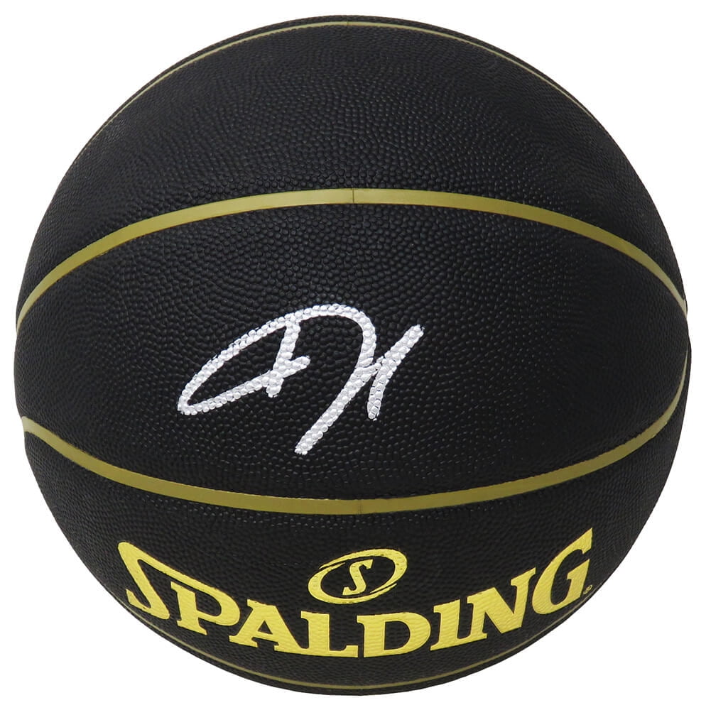Giannis Antetokounmpo Signed Spalding Elevation Black NBA Basketball ...