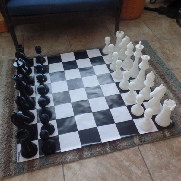 DJRV Giant 13-Inch High Chess Set, 32 Pieces - Walmart.com