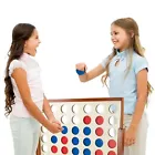 Giant 4 in a Row Wooden Edu Board Game Classic Four in a Line Connect ...