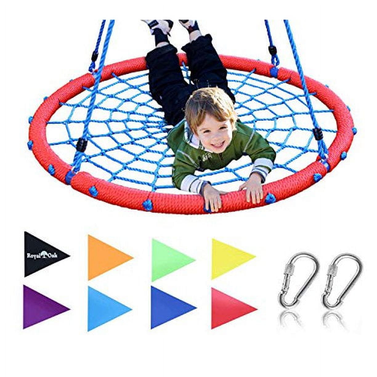 Royal Oak 40" Round Giant Tree Web Swing for Kids & Adults, Durable ...