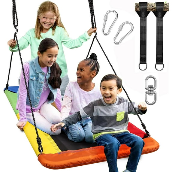 Giant 60" Platform Tree Swing for Kids and Adults - 700 Lbs Large ...