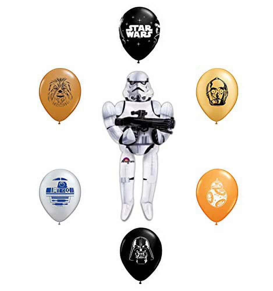 Giant 72" Stormtrooper Airwalker Foil Balloon and 6pc Star Wars 11 ...