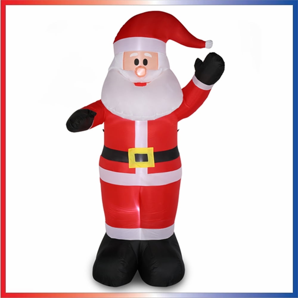 Giant 8ft Christmas Santa Claus Inflatable - Christmas Yard Decoration ...