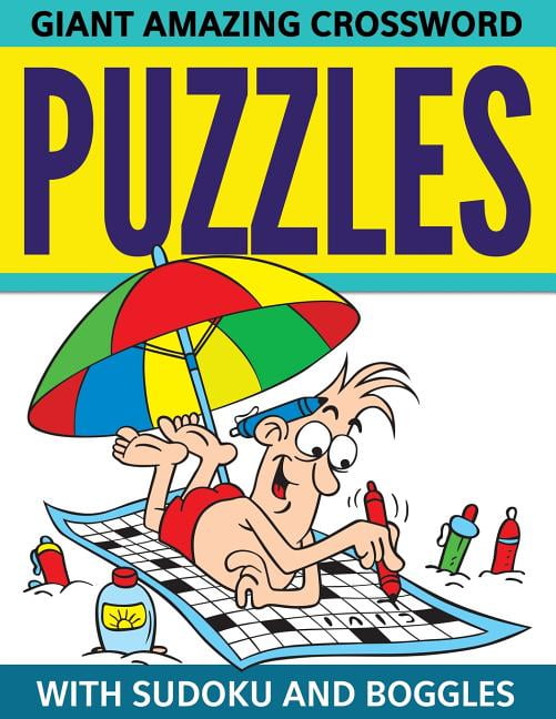 Giant Amazing Crossword Puzzles With Sudoku And Boggles (Paperback ...