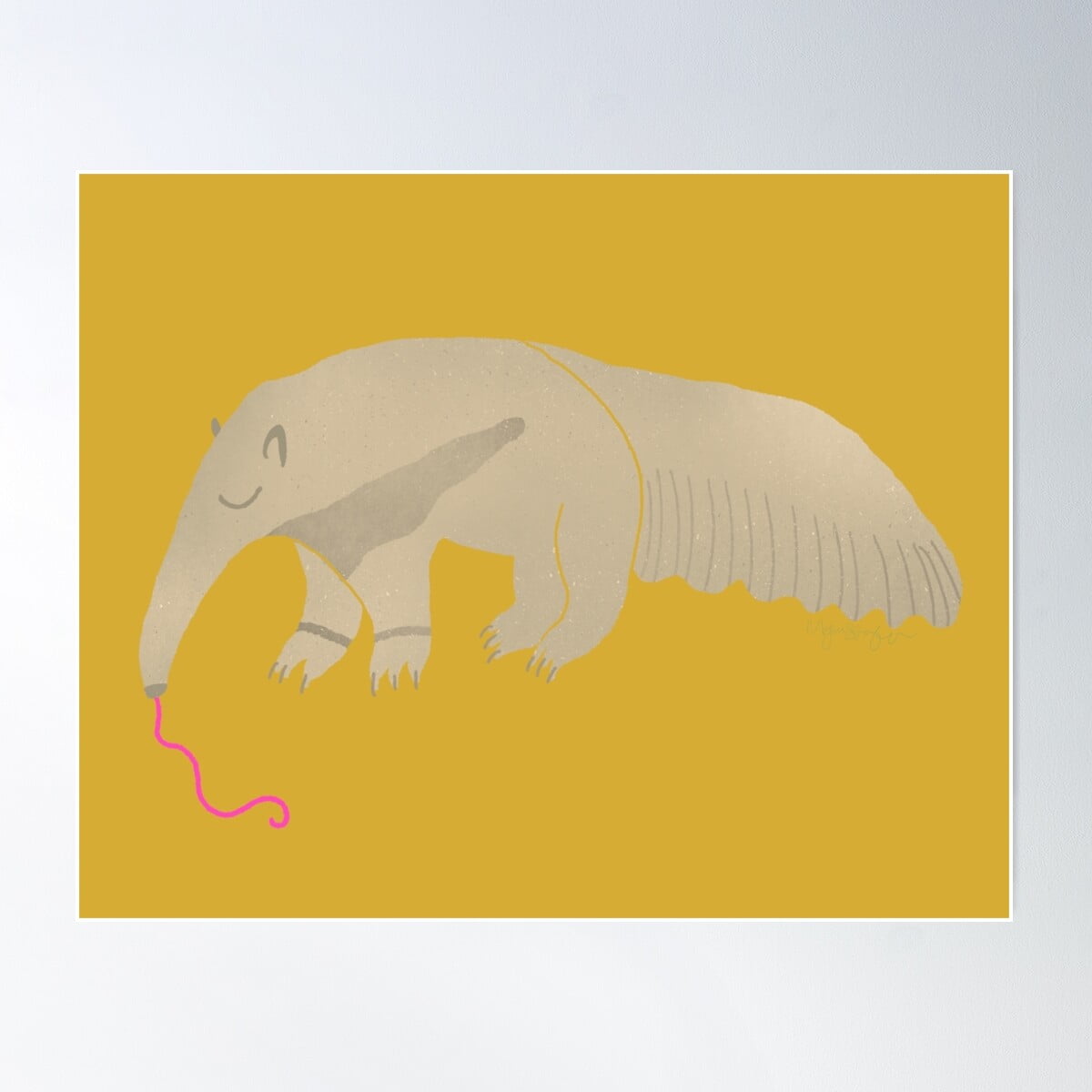 Giant Anteater Poster Wall Art, Modern Wall Decor For Living Room ...
