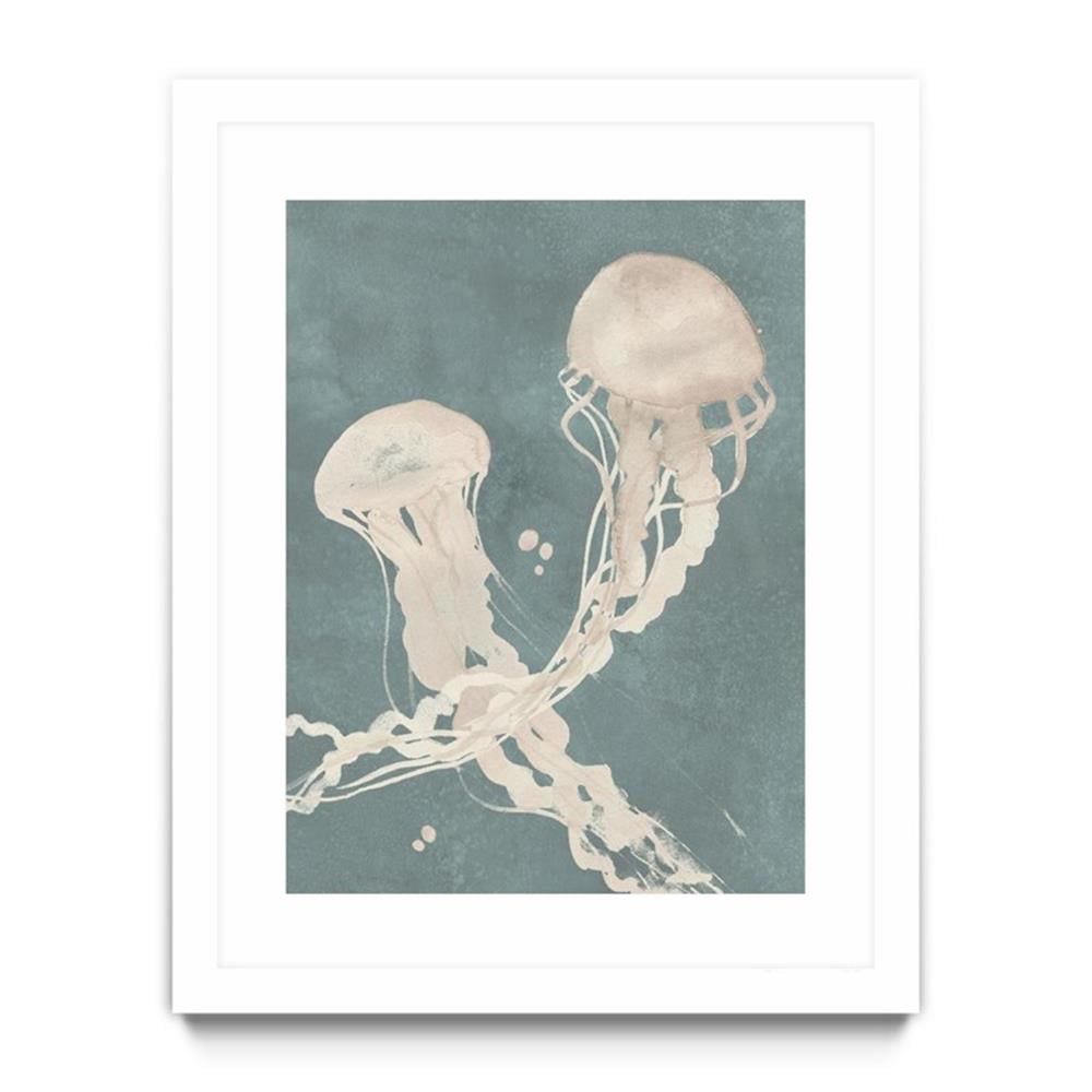 Giant Art 24x32 Jellyfish Dance II Matted and Framed in White - Walmart.com