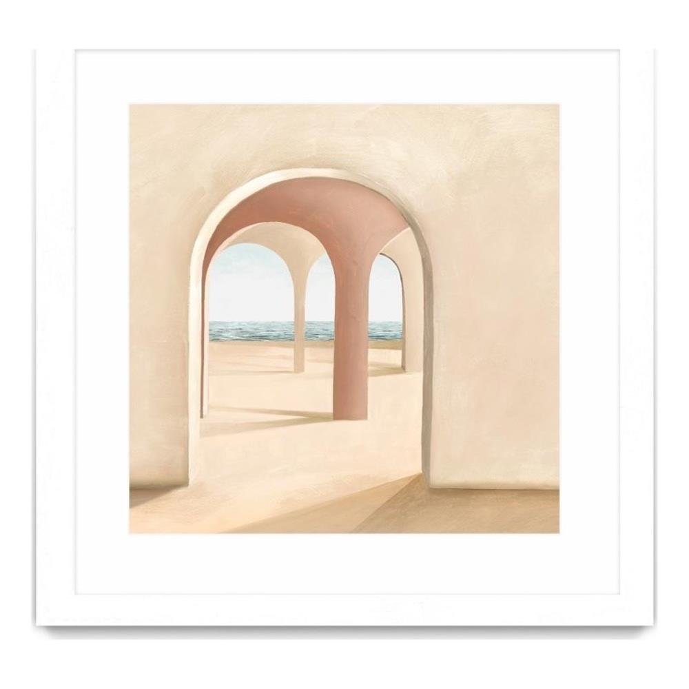 Giant Art 30x30 Arched Window Matted and Framed in Multi-Color ...